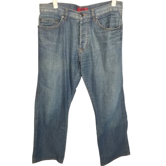 Hugo Boss | Jeans | Hugo Boss Mens 34x36 Blue Medium Wash Denim Button ...